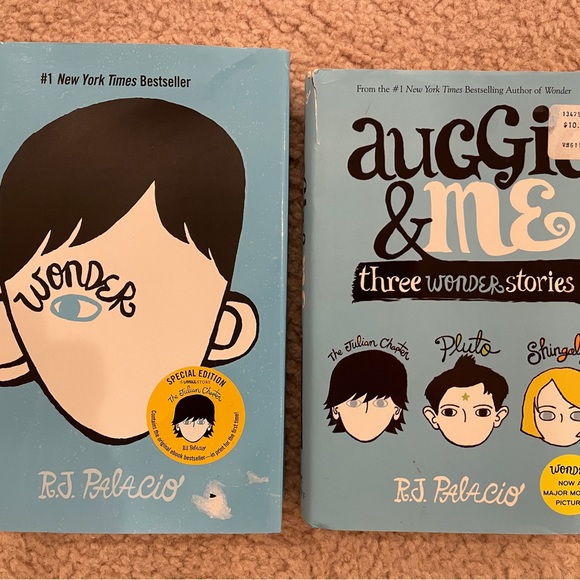 Toys | Wonder Auggie Me Books By Rj Palacio Book Jackets Are Not ...